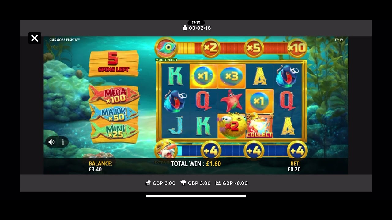 (New) Gus goes fishing 20 stake bonus - YouTube