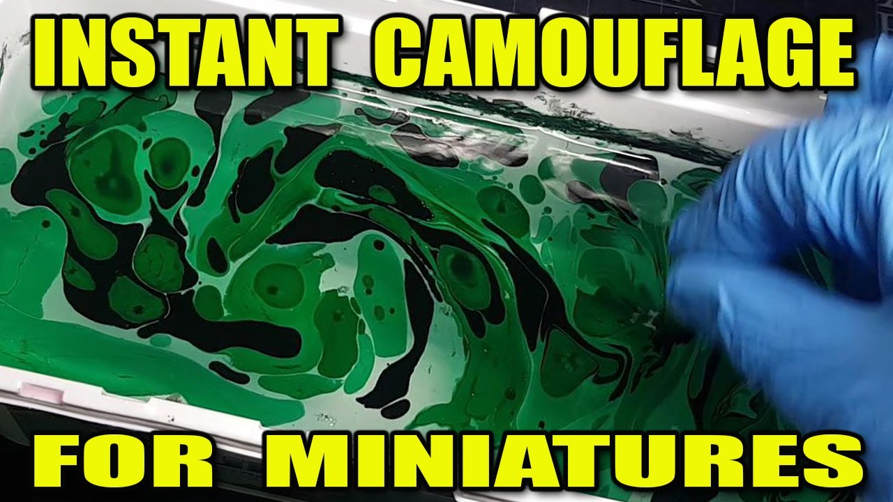 Miniature Painting 101 - I TRY Hydro Dipping Miniatures - YouTube