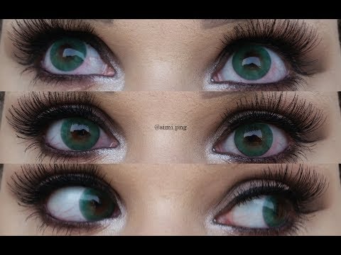PINKYPARADISE - Geo Elamis Verde Green Review (for dark eyes) | Simi