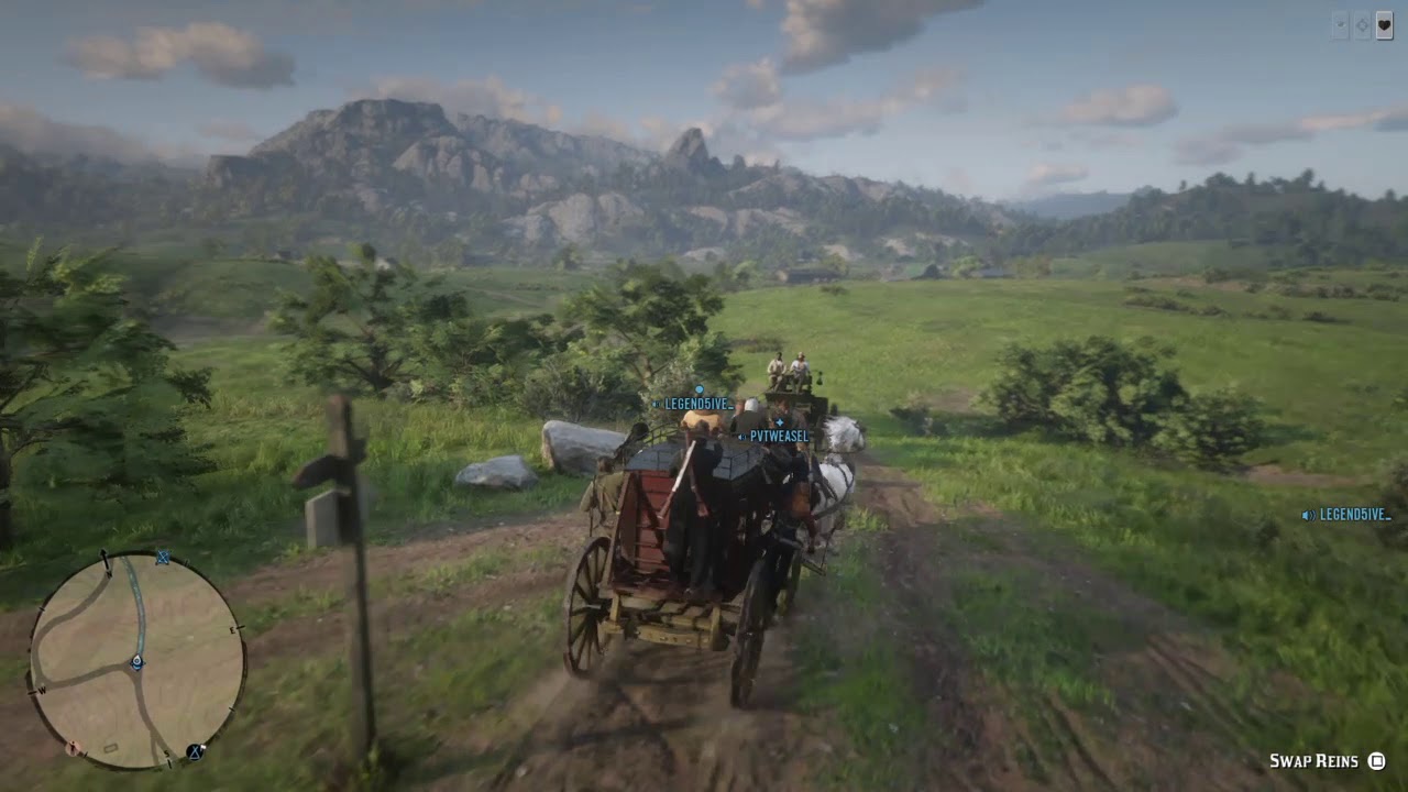 POSSE WAGON Red Dead Redemption 2 ONLINE - YouTube