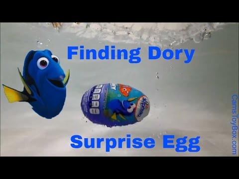 Finding Dory Underwater Opening Chocolate Surprise Egg Fun Toy Playing ...