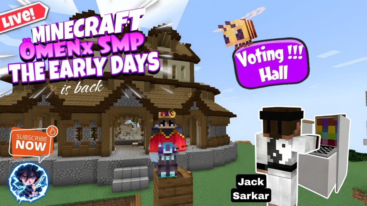 Minecraft | Voting!! Booth in OMENx SMP [Season-2] | #live #india # ...