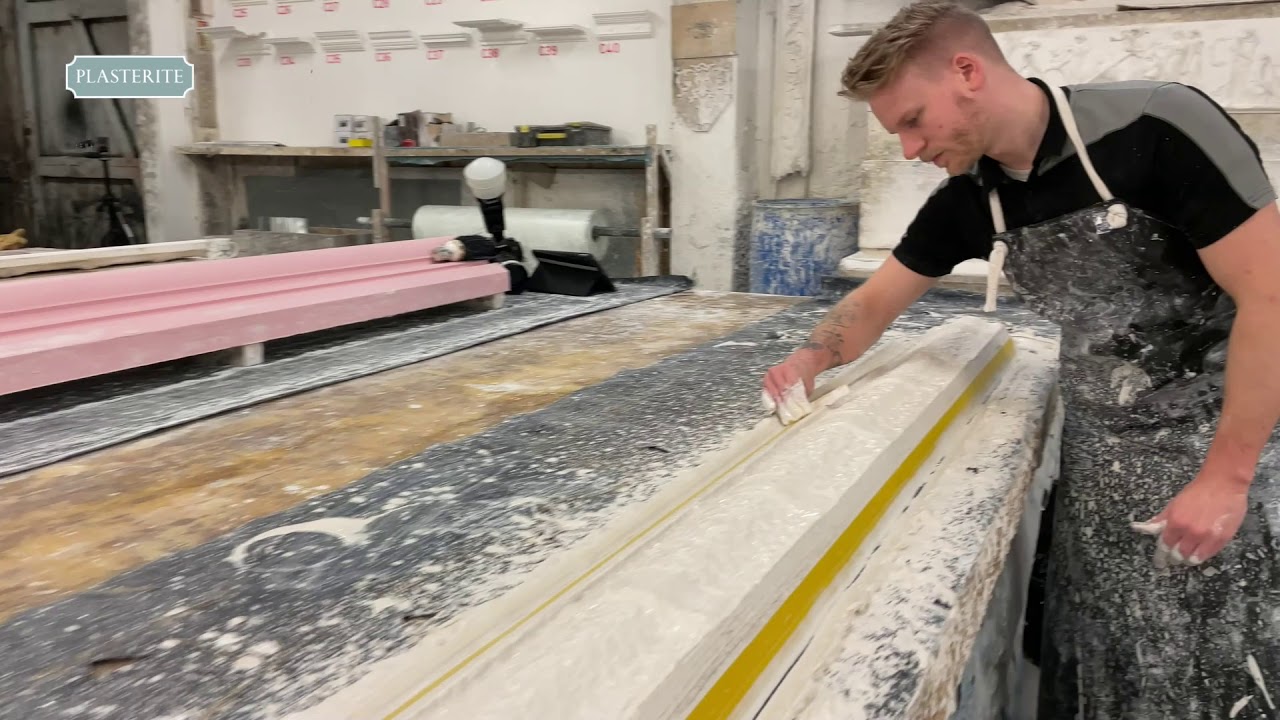 Plasterite Mouldings workshop in action - YouTube