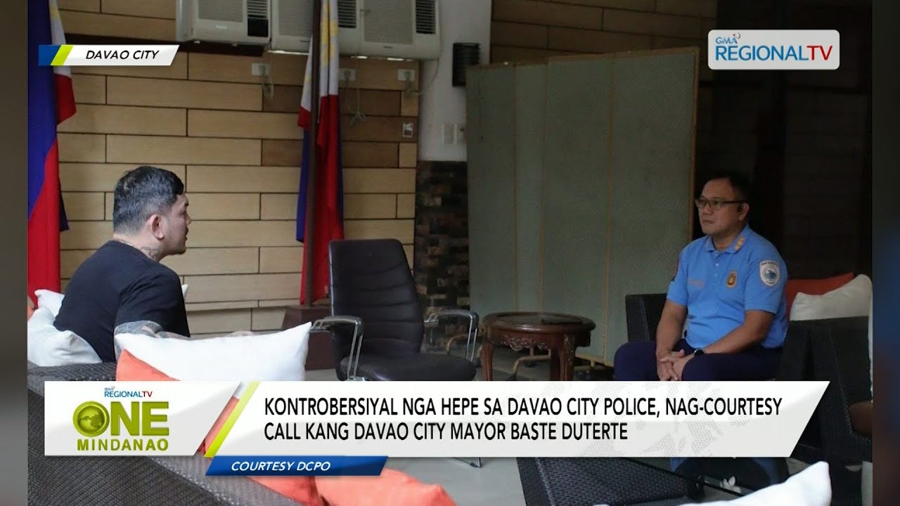 One Mindanao: Kontrobersiyal nga hepe sa DCPO, nag-courtesy call kang ...