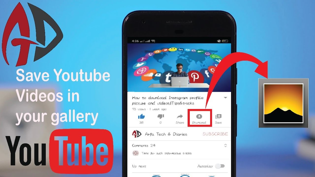 How to download/ save videos from youtube &facebook to gallery through ...
