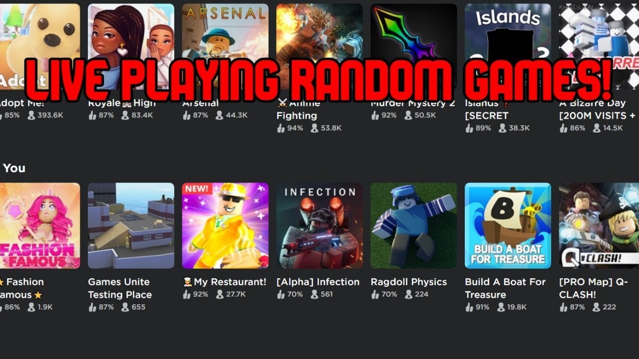 LIVE PLAYING RANDOM GAMES! VIEWERS CAN JOIN AND REQUEST GAMES! - YouTube