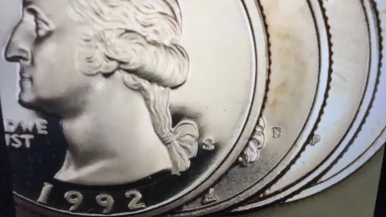 4 Valuable 1992 United States Quarters - Silver and Clad - DC Minutes ...