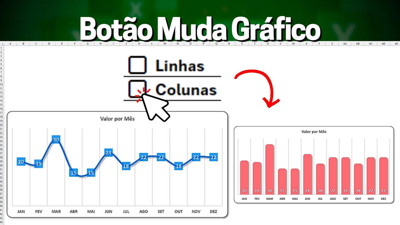 Botão Interativo que Muda Gráfico na Planilha Excel | Dica Profissional - YouTube