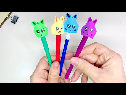 Origami Tavşan Parmak Kuklası Yapımı | Parmak Kukla Yapımı | Kağıttan Kukla