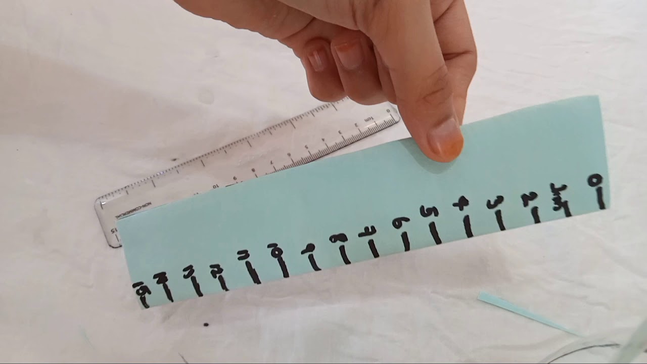 How to make a simple scale at home / Minha's Art and Craft - YouTube