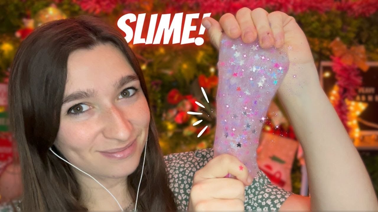ASMR SLIME ultra sticky ⭐ (NOËL 1/24 🎅) - YouTube