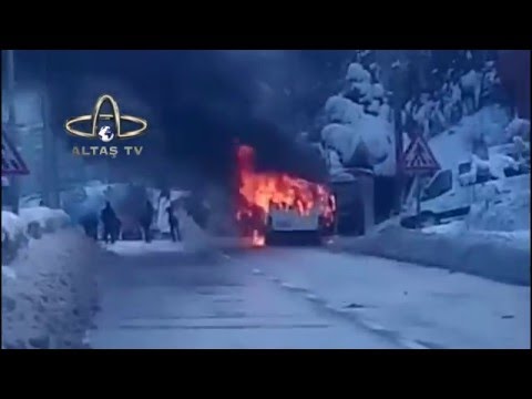 26 Ocak 2015 Ordu- Güzelyalı dolmuşta yangın