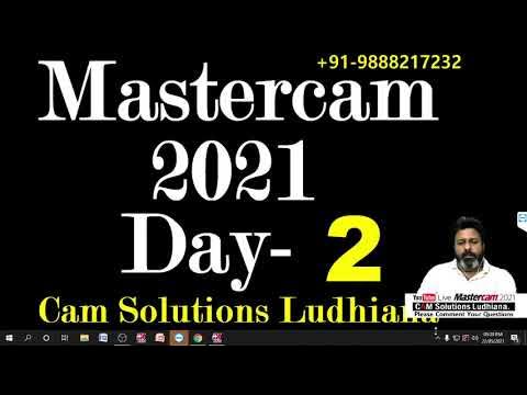 Mastercam cnc programming day-2 - YouTube