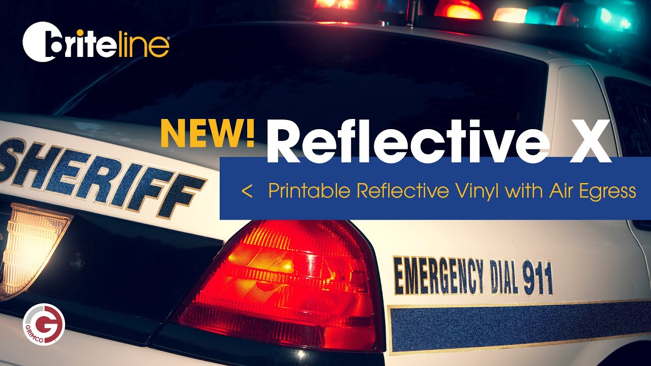 Briteline Reflective X - Printable Reflective Vinyl with Air Egress ...