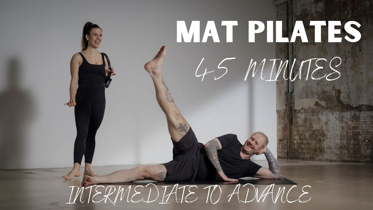 45 Minute MAT Pilates Workout with RING - INTERM / ADV - YouTube