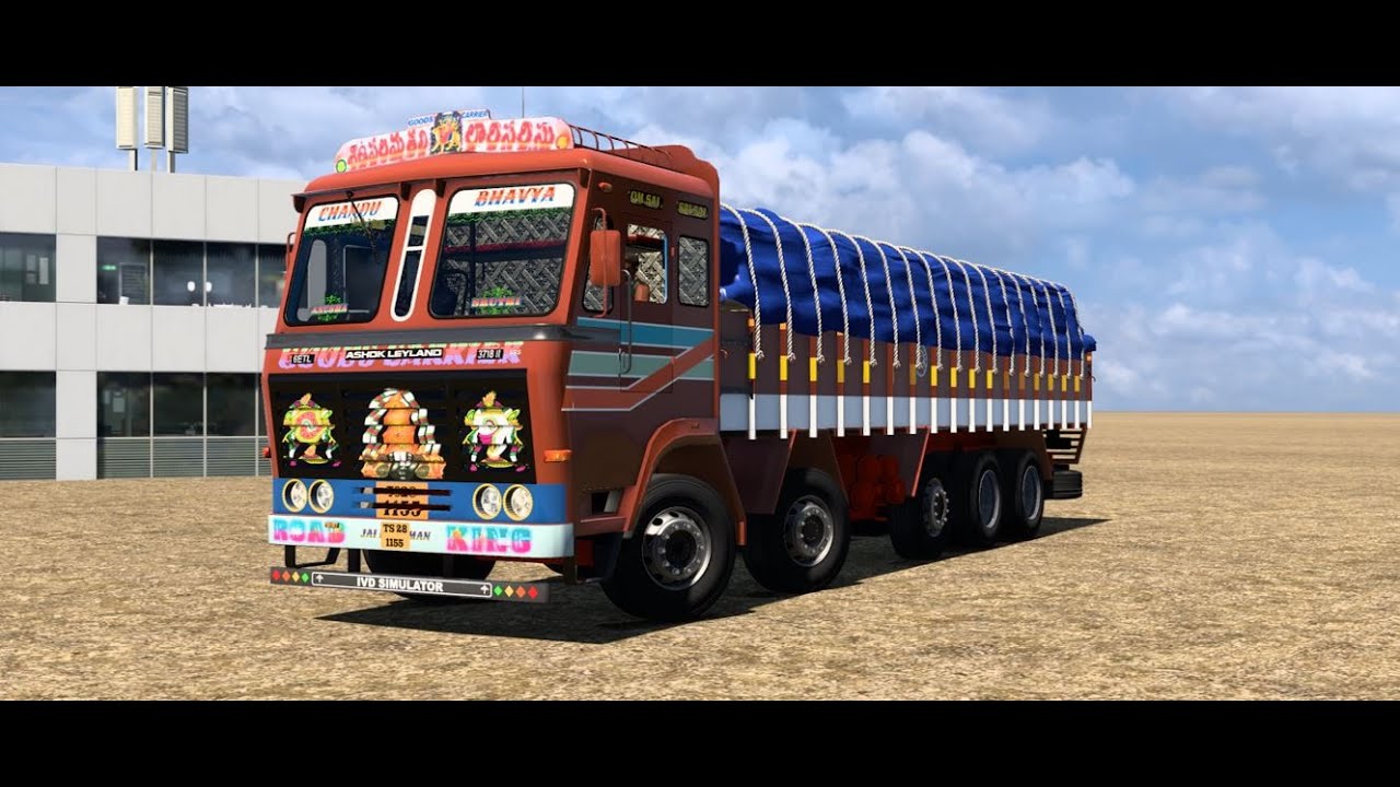 Ashok leyland 3718 Truck (Andhra Cabin) Mod for ETS2 by IVD Simulator ...