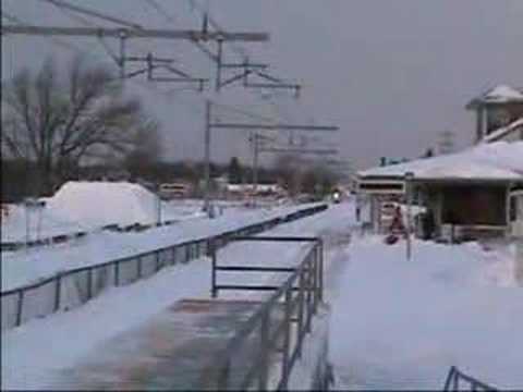Acela in the Snow - YouTube