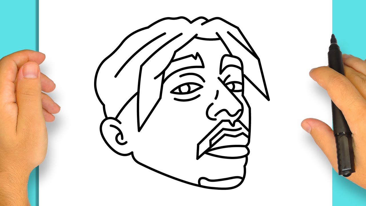 Cómo dibujar 2Pac | Paso a Paso Simple y Fácil - YouTube