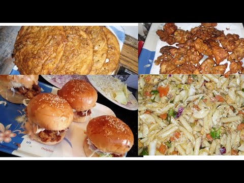 Pasta recipe || Zinger burger recipe || Nan pakora and chicken pakora ...
