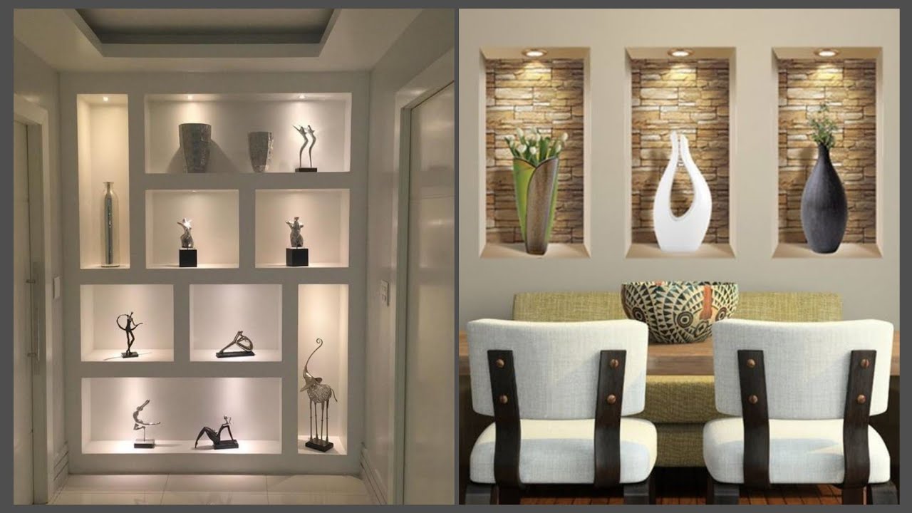 Transform Your Space - Stunning Living Room Wall Niche Ideas - YouTube