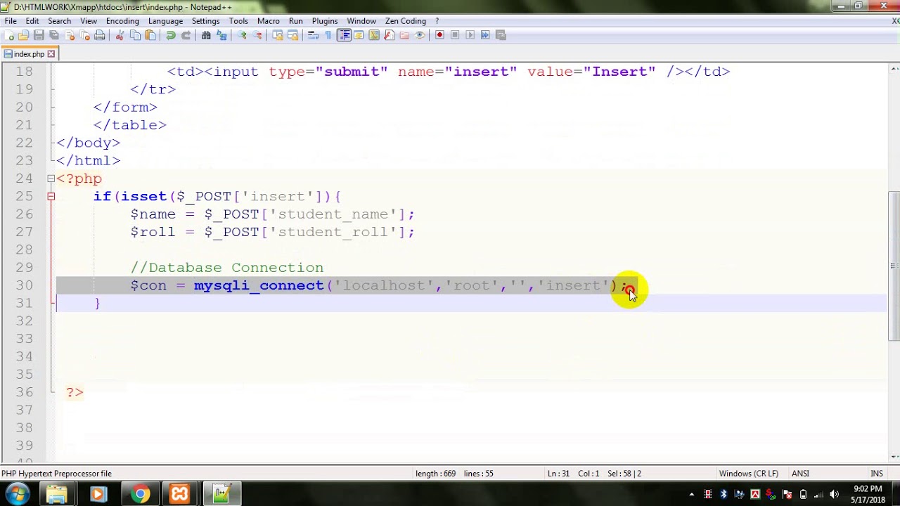 How To Insert Data Into Database Using Html Form And Php Bangla 4821