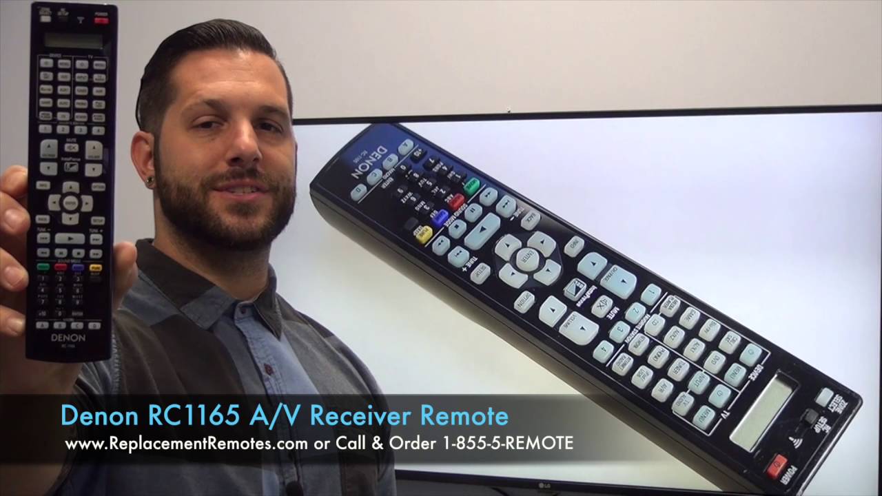 DENON RC1165 Audio/Video Receiver Remote - www.ReplacementRemotes.com ...