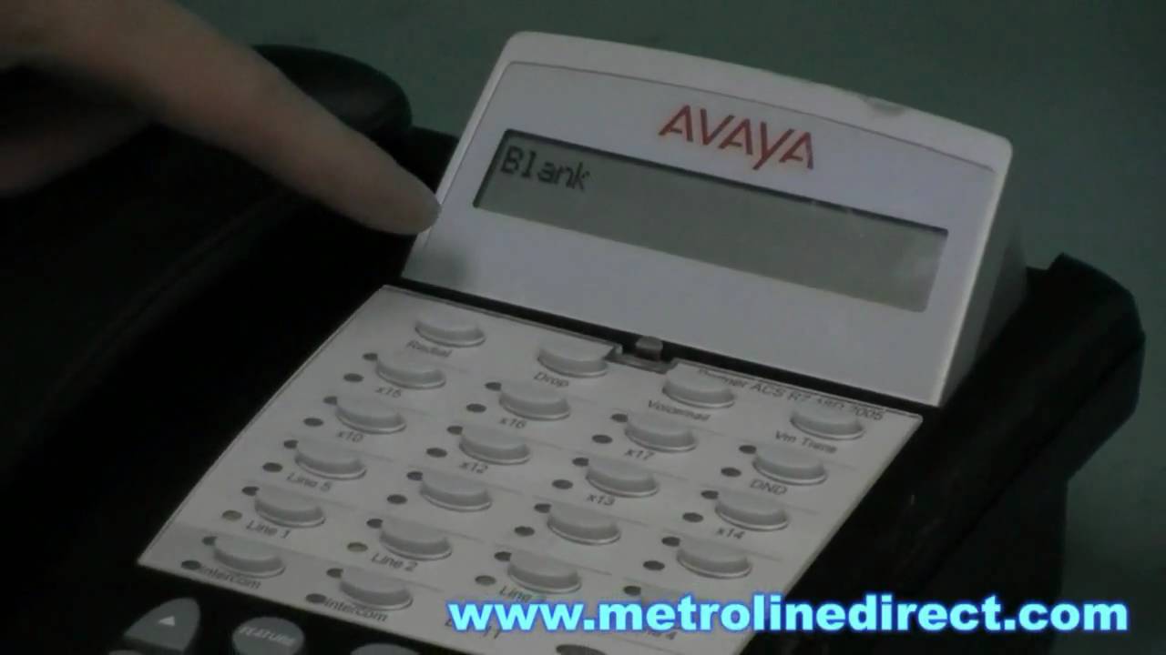 Avaya Partner Phone: How to activate Absent Text Message on a Partner ...