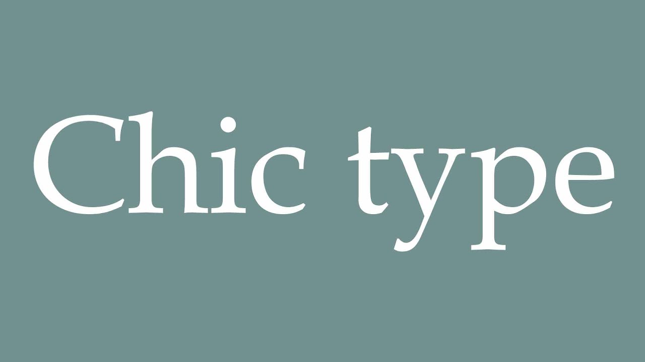 How to Pronounce ''Chic type'' (Nice guy) Correctly in French - YouTube