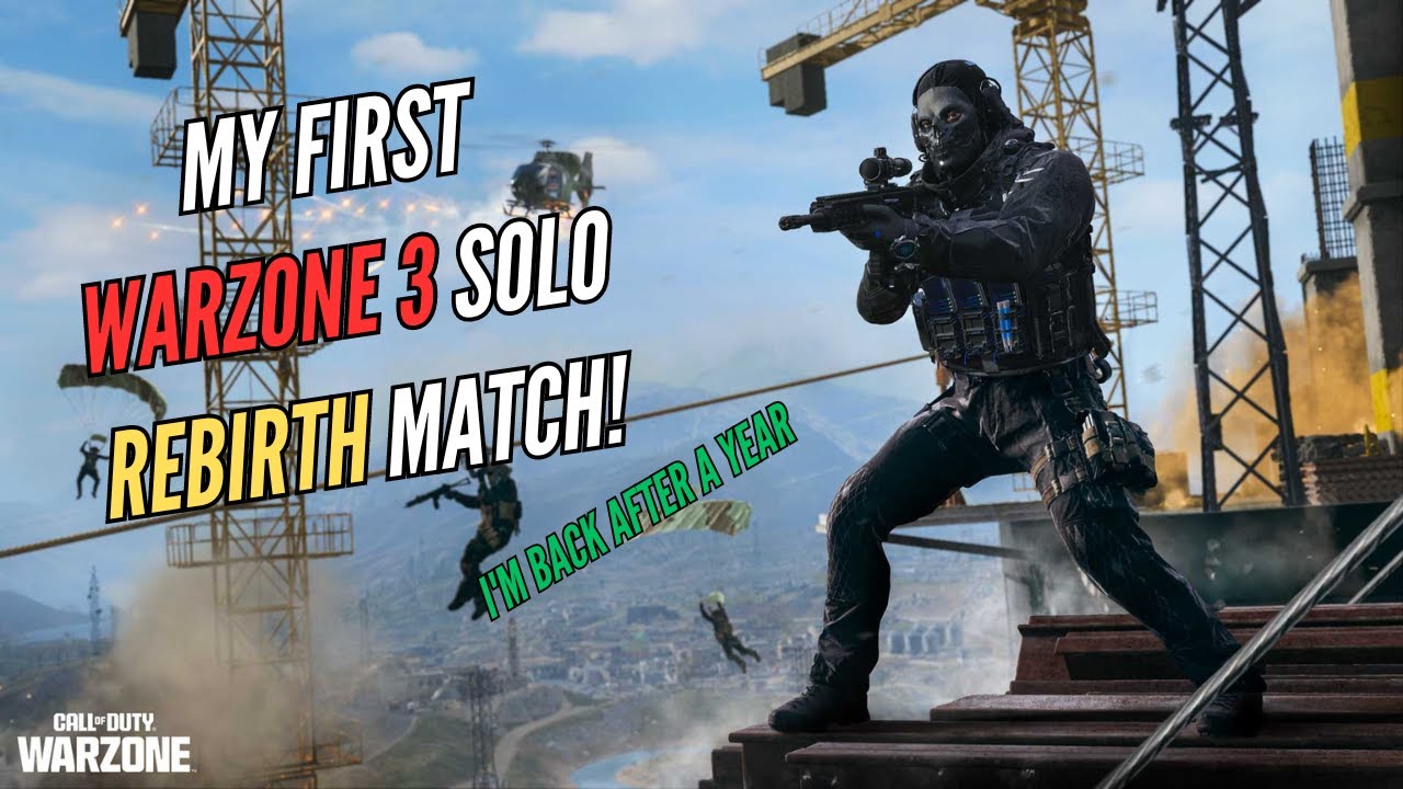 MY FIRST CALL OF DUTY MW3 WARZONE SOLO MATCH AT REBIRTH ISLAND - YouTube