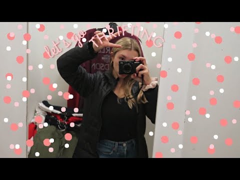 THRIFT WITH ME FOR DEPOP|| try on haul :) - YouTube