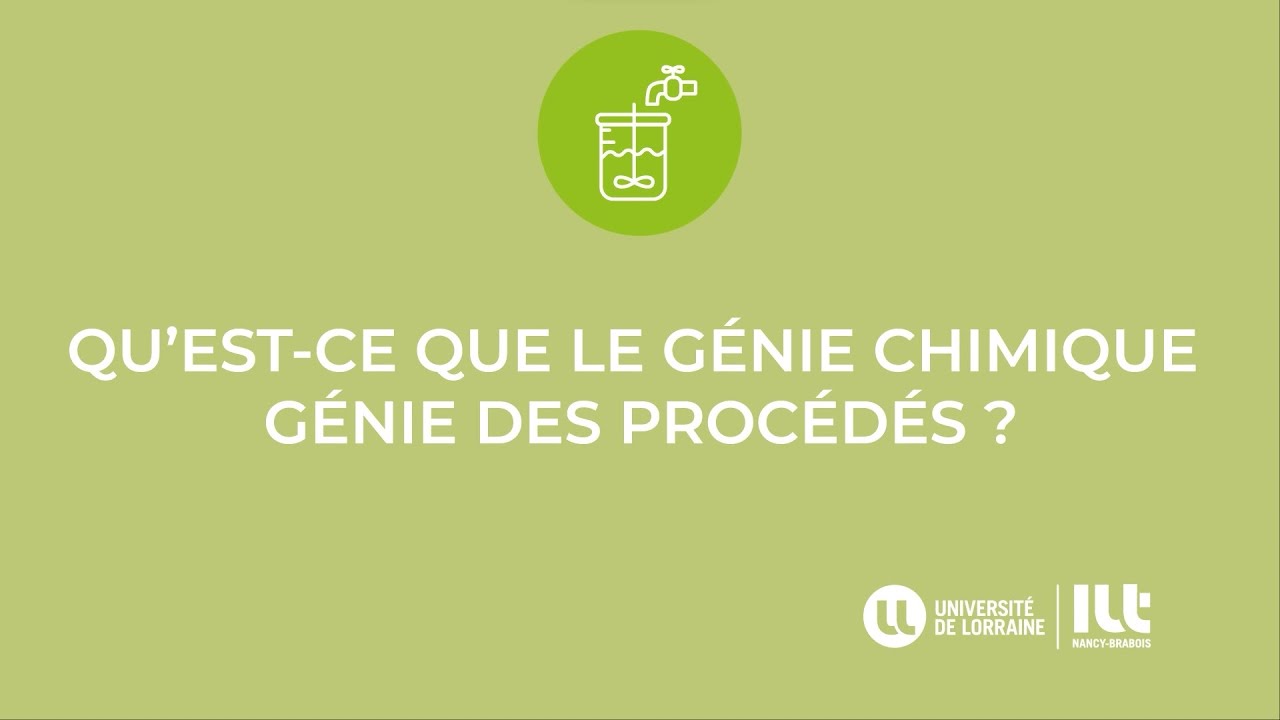 QU'EST CE QUE LE GÉNIE CHIMIQUE GÉNIE DES PROCÉDÉS ? - BUT GCGP - YouTube