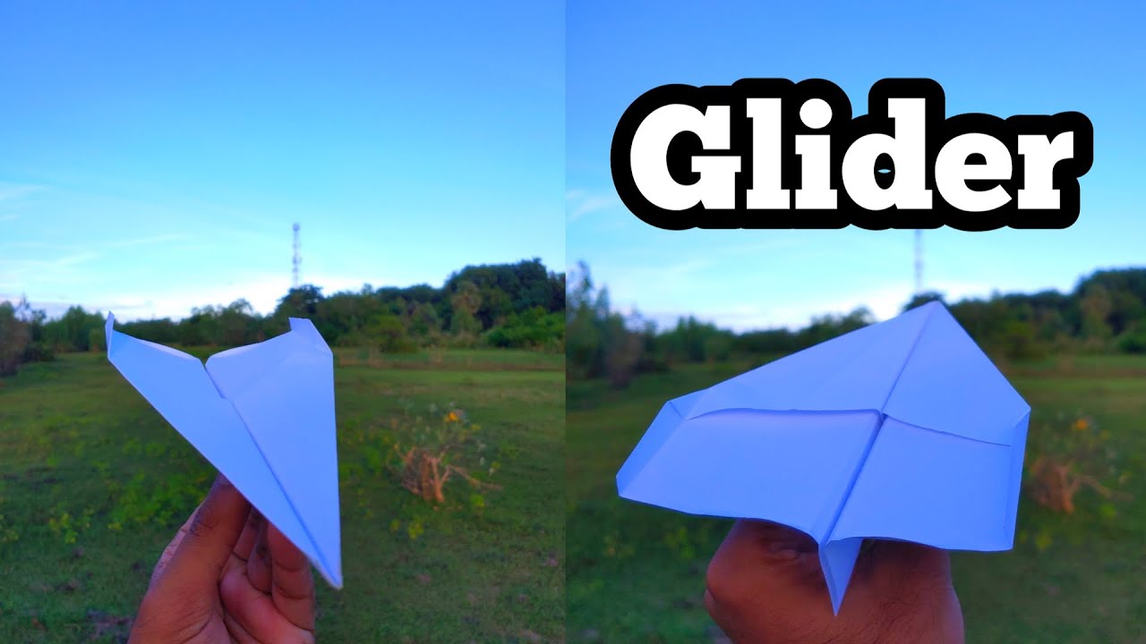 GLIDER Airplane | Easy Origami Paper Plane | Marki's Origami - YouTube