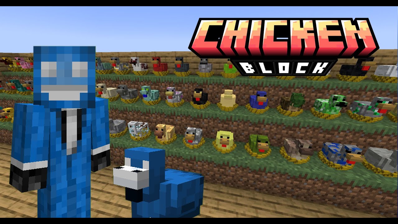 Minecraft Chicken Block Ep 01 : Nos premiers poulets - YouTube