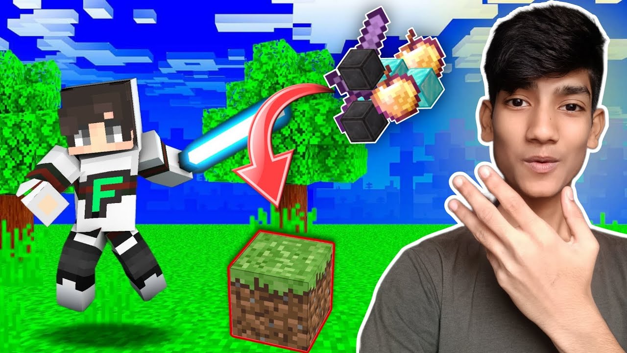 Minecraft , But Dirt Drop OP ITEM || Minecraft Survival series || Fab ...