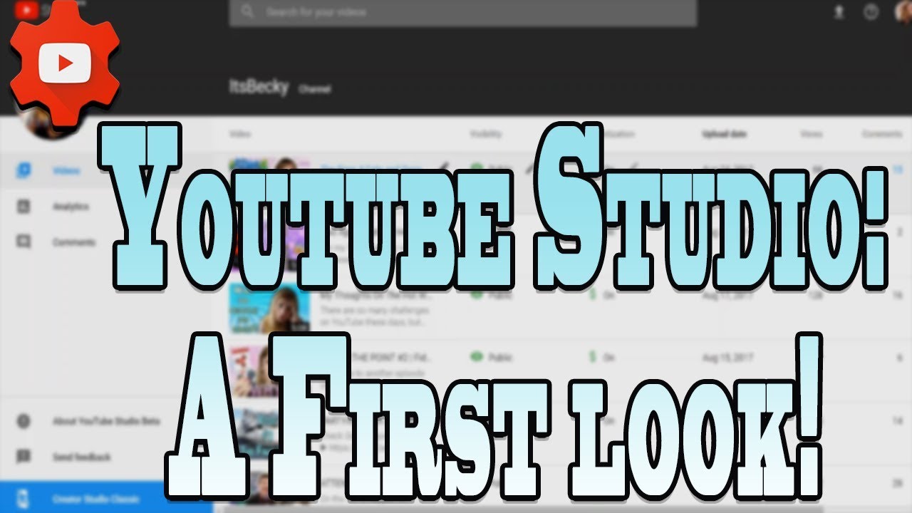 A First Look At The New Youtube Studio! - YouTube