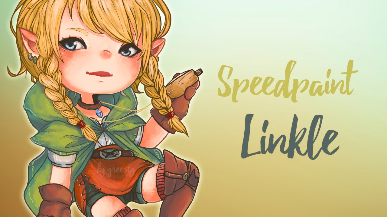 Chibi Linkle : Speedpaint - YouTube