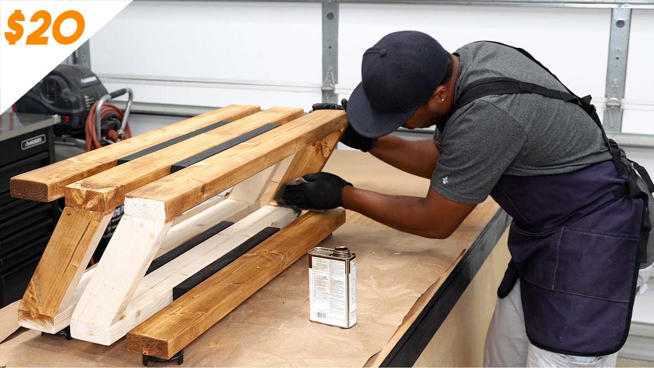 How to make a modern shoe rack - YouTube