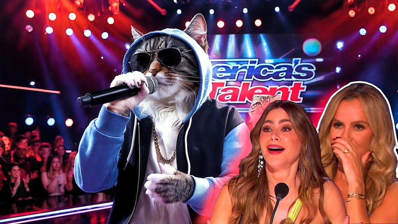 Emotional Rapping Cat | Steals the Show on America’s Got Talent! - YouTube