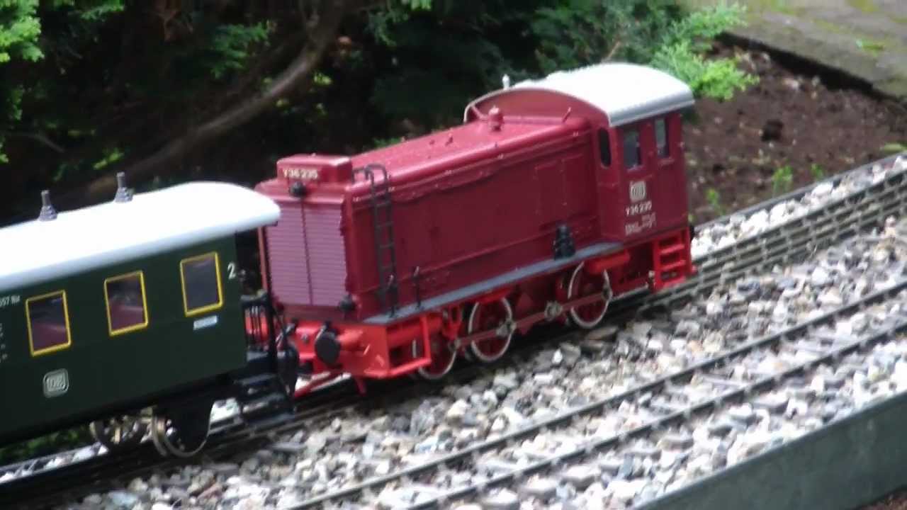 Spur Eins Marklin V36 Guterzug und Personenzug - YouTube