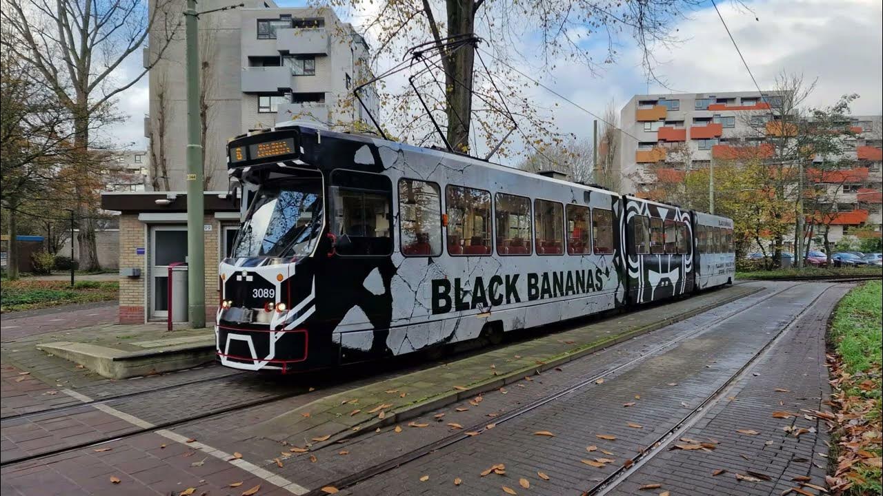 HTM tramlijn 6 Leidschendam Noord - Den Haag Leyenburg | BN GTL8 3089 Black Bananas | 2022 - YouTube