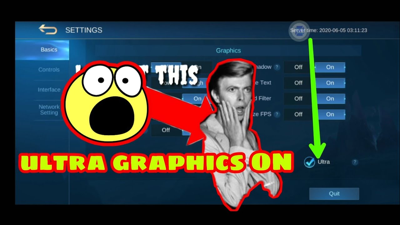 about ULTRA graphics Graphics quality test "ULTRA"|HRF mode:ON° NO ...