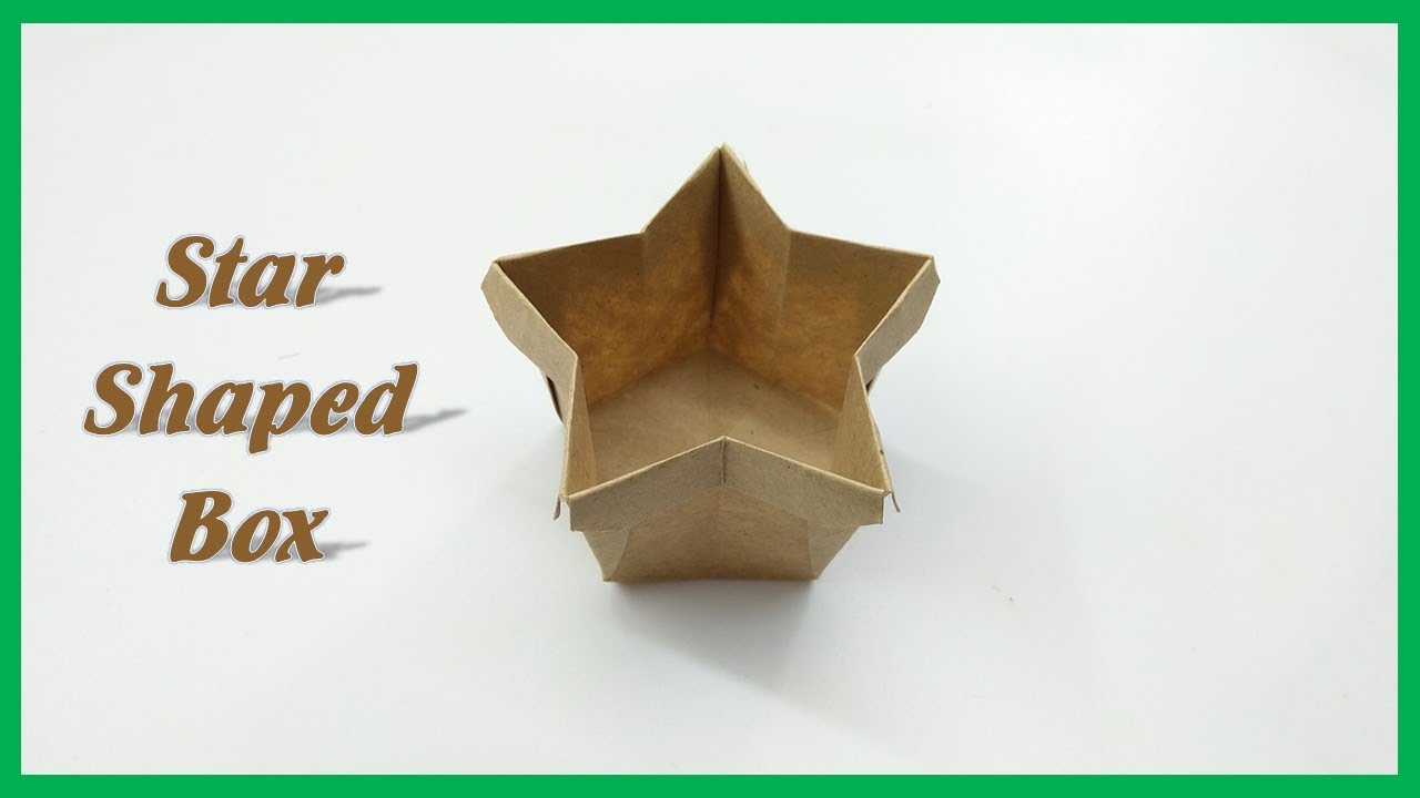 Gấp chiếc hộp miệng hình ngôi sao [ Star Shaped Box ] | Origami ...