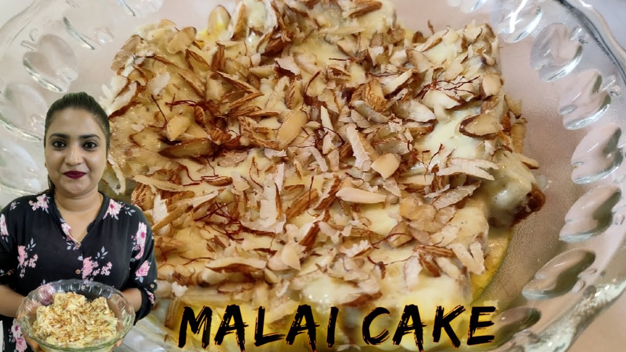 Malai Cake Recipe | Easy Desert Recipe | Toast Malai Cake | No Bake No ...