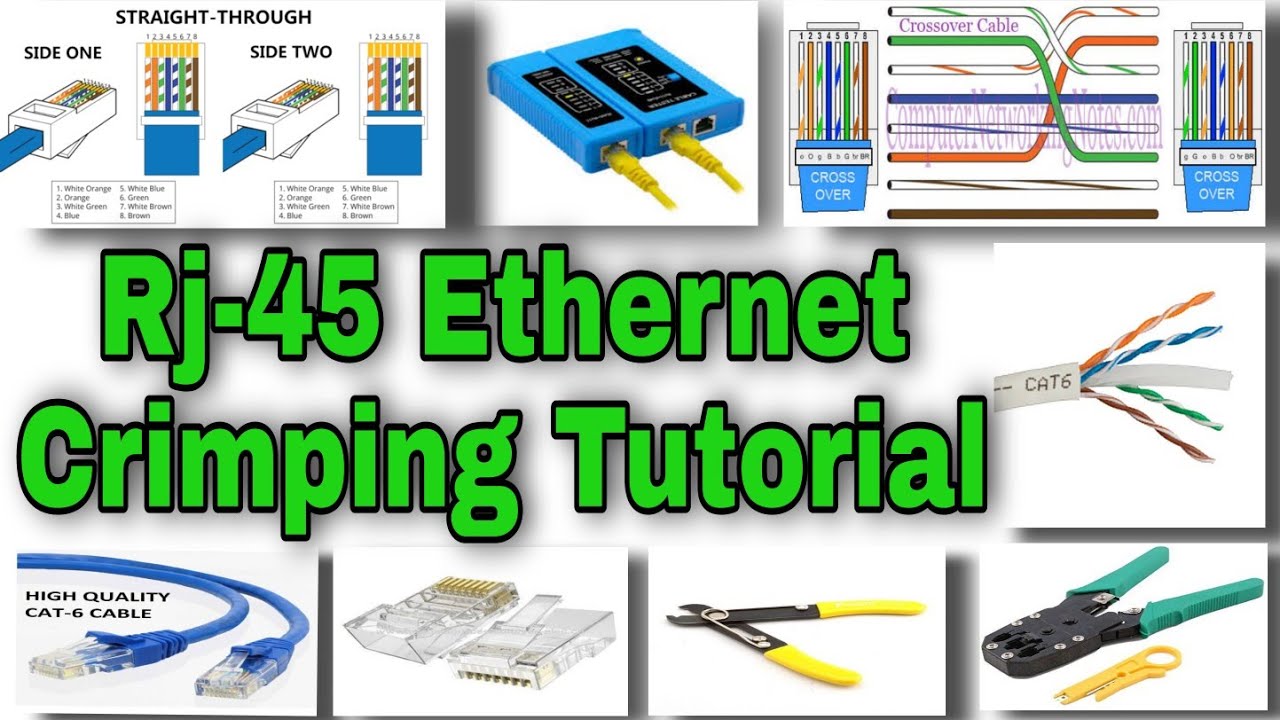 How to Make RJ45 Network Patch Cables - Cat5e & Cat6 | How to Make an ...