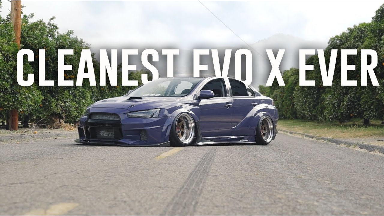 One of a Kind - Casey's Widebody & Bagged Evo X - YouTube