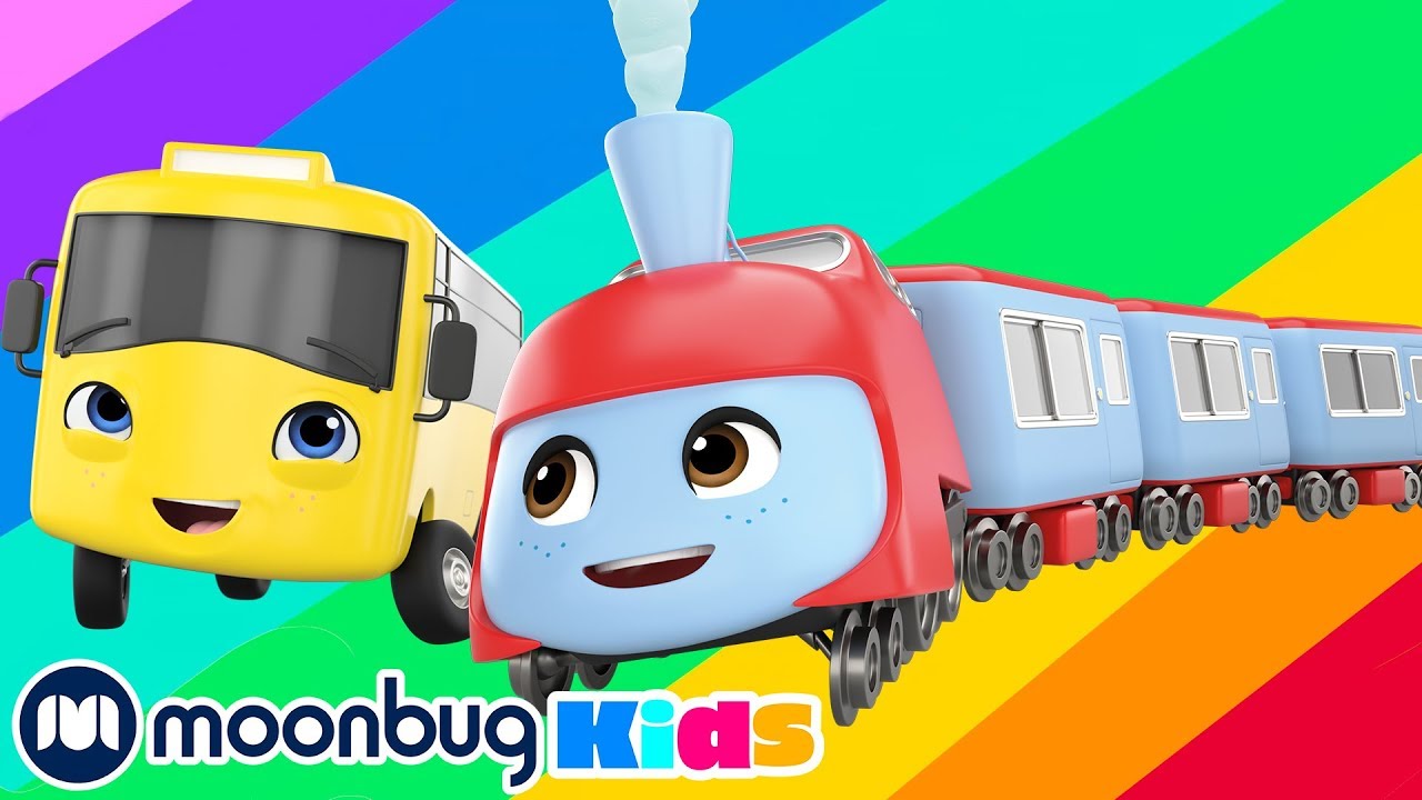 Animals Train Song + More Nursery Rhymes & Kids Songs – Lellobee ...