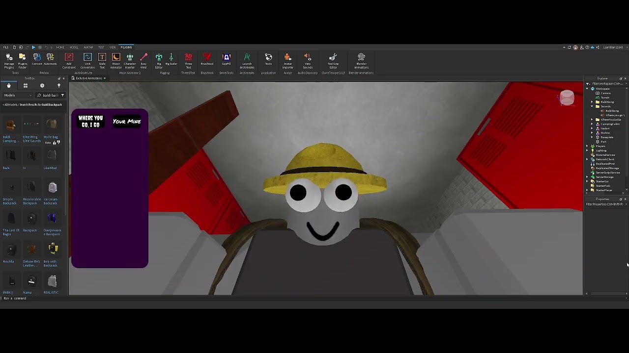 BALDI YOUR MINE ANIMATION SNEAK PEAK(WIP) - YouTube