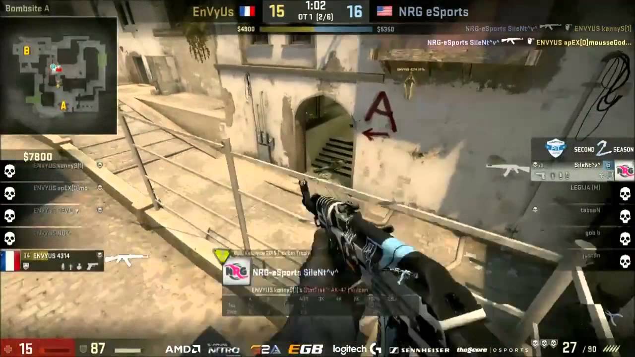 Silent insane 1v4 against Envyus - YouTube