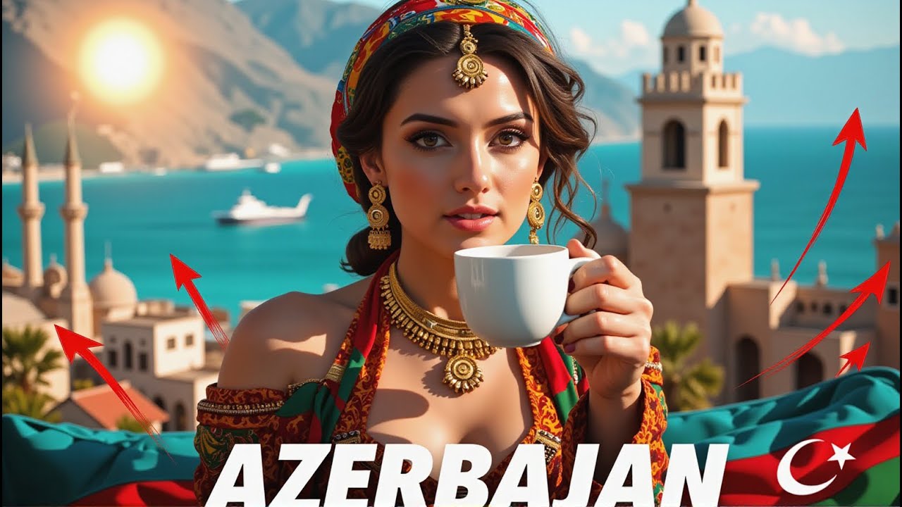 Azerbaijan Café Ambience ☕ | Music with Scenic Mountain Views | Peaceful Moments in the Caucasus ...