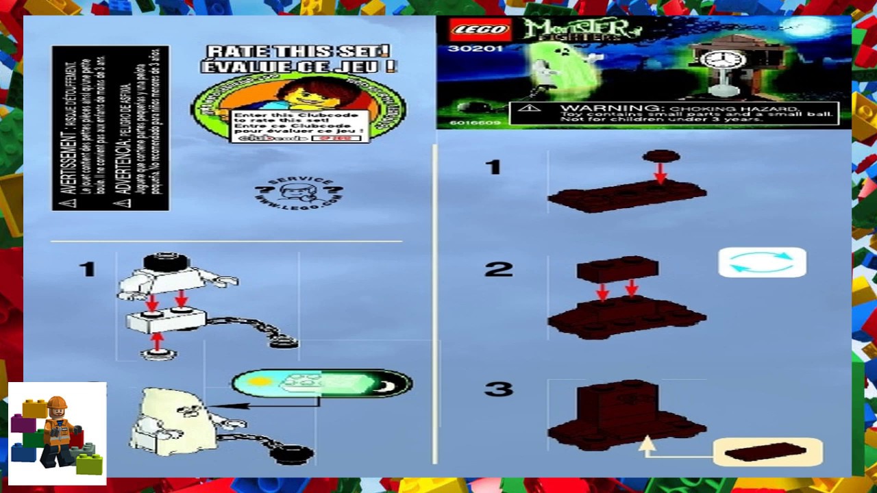 LEGO instructions - Monster Fighters - 30201 - Ghost - YouTube